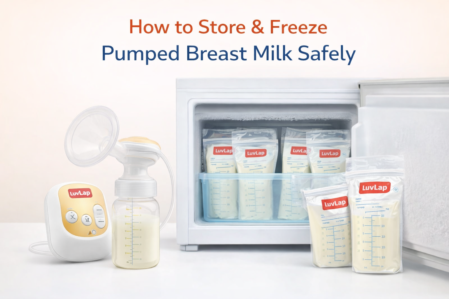 How to Store & Freeze Pumped Breast Milk Safely – Luvlap Store