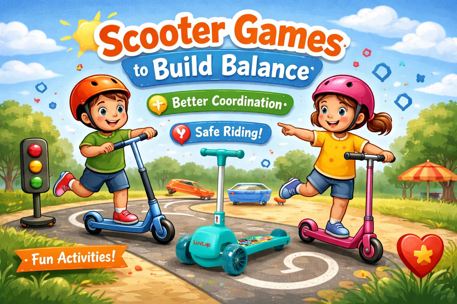 Kids Scooter Games to Build Balance – Luvlap Store