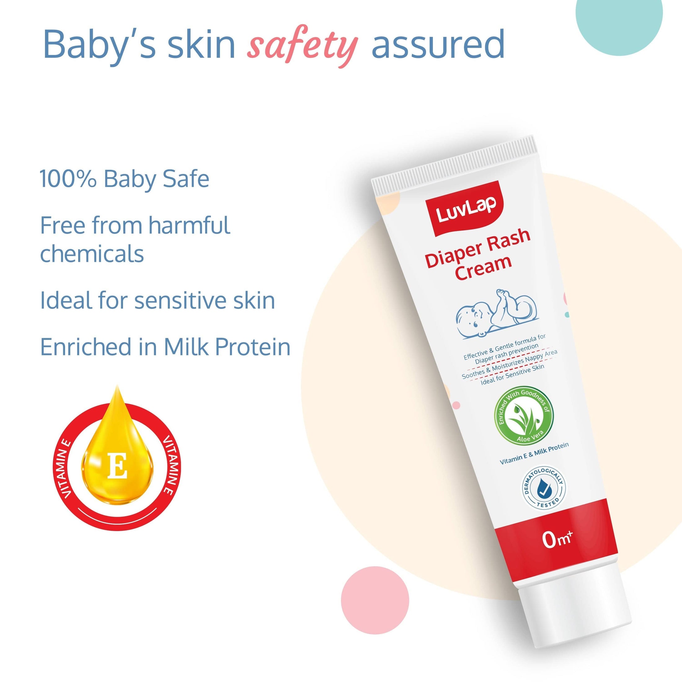 Baby Diaper Rash Cream, 75G – Luvlap Store